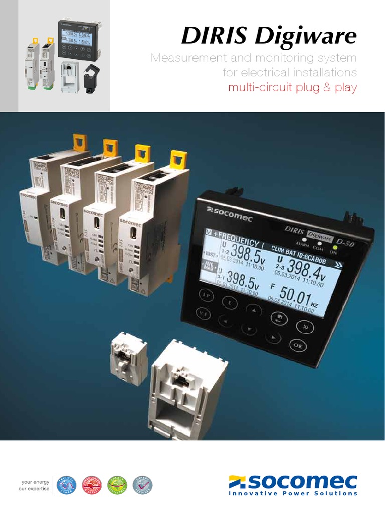 03 Digital Energy Meter (Socomec Digiware) | PDF | Power Supply ...
