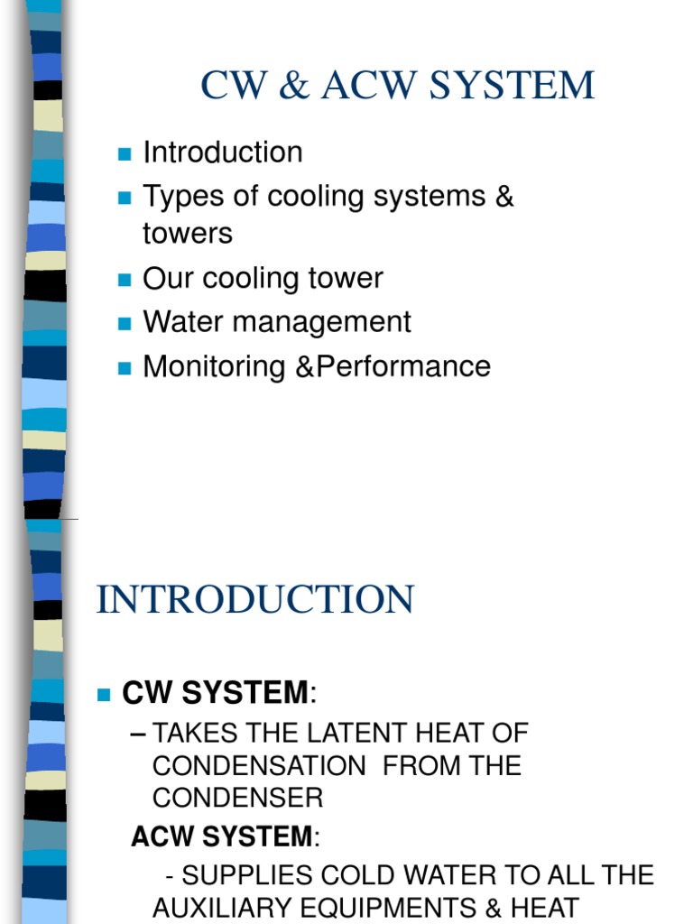 Acw and CW Cooling Water System | PDF | Corrosion | Heat Exchanger