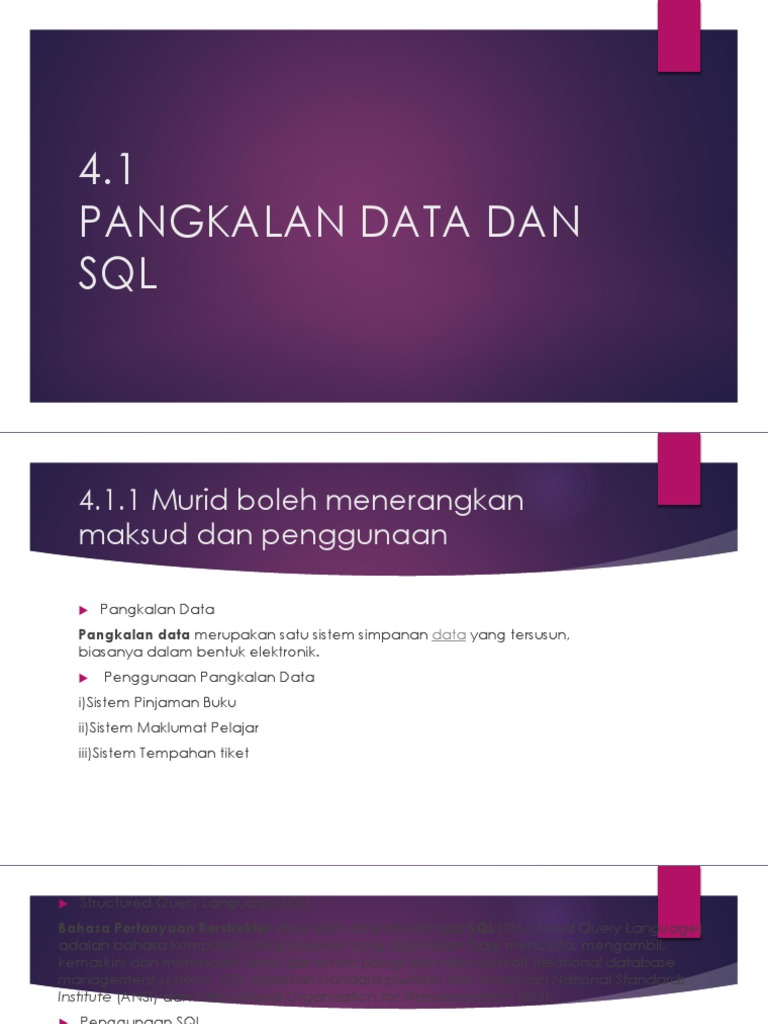 Pangkalan Data | PDF