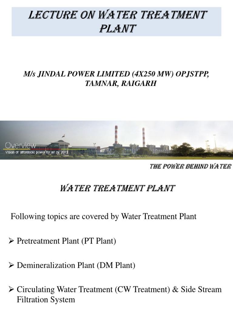 Pretreatment of Water | PDF | Water Purification | Sewage Treatment