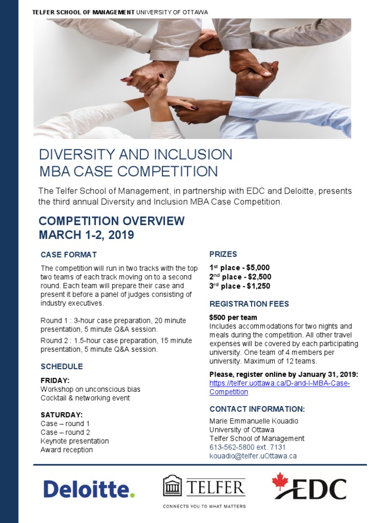 MBA Diversity Case Competition | PDF | Career & Growth