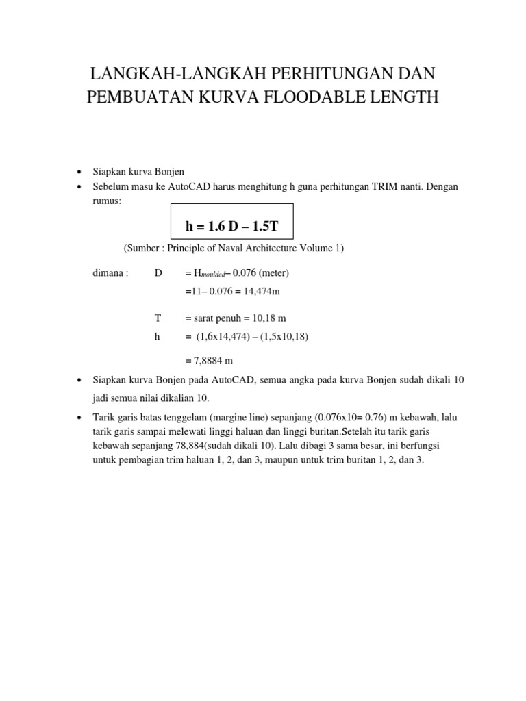 Modul Tutorial Floodable Length | PDF
