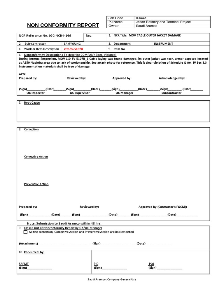 NCR Format New | PDF