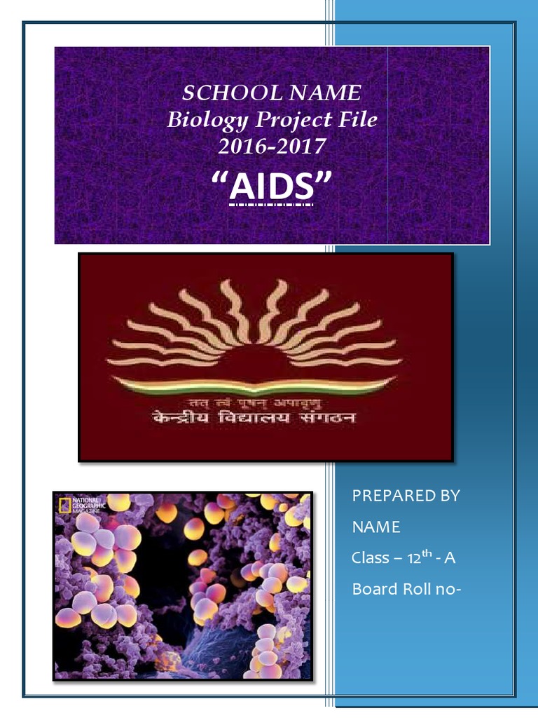 "AIDS": School Name Biology Project File 2016-2017 | PDF | Management ...