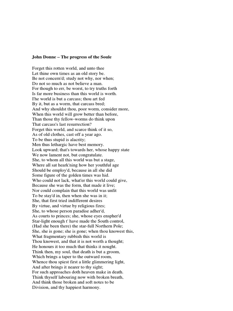 John Donne | PDF | Religious Behaviour And Experience | Religious ...