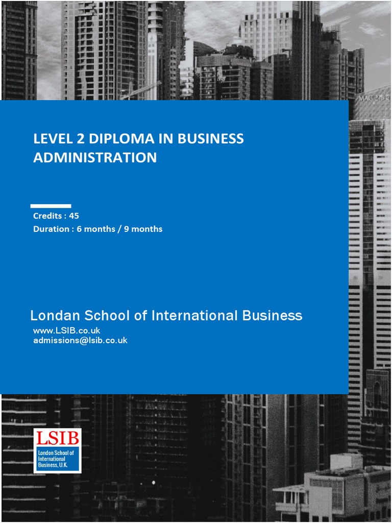 Level 2 Diploma in Business Administration | PDF | Learning | Communication