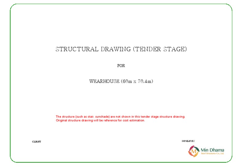 Tender Stage Structural Drawing Guide | PDF | Computers
