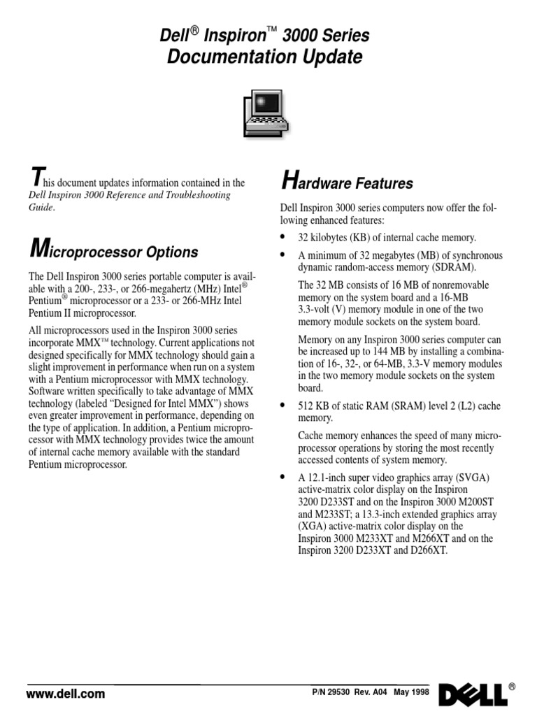 Inspiron-3000 Reference Guide En-Us | PDF | Computer Data Storage ...
