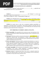 Private Road Easement Agreement Template | PDF | Easement | Road