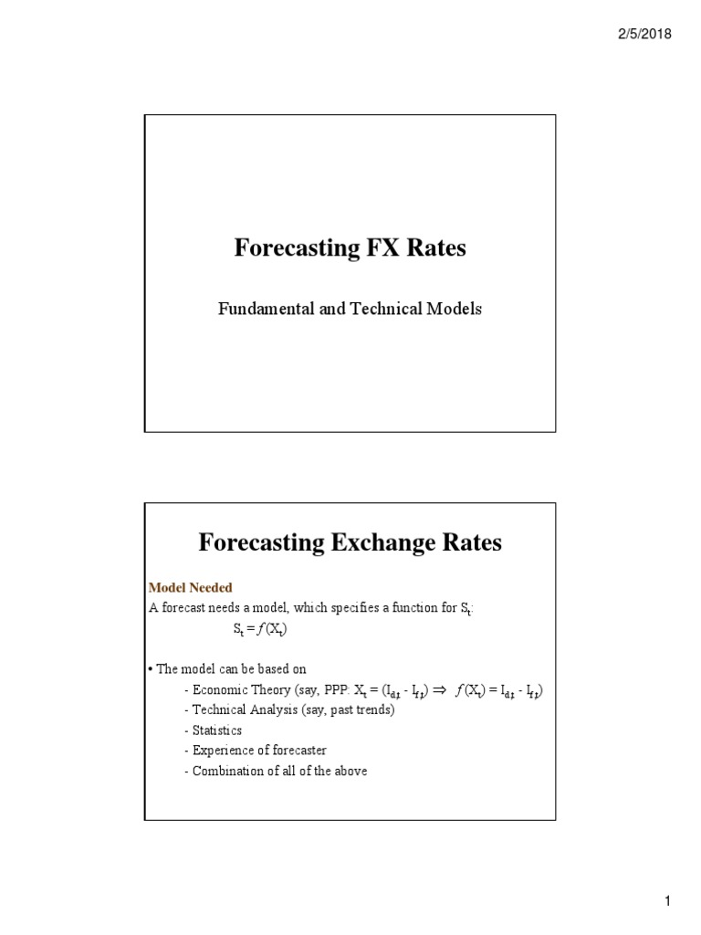 Forecasting FX Rates | Download Free PDF | Errors And Residuals ...