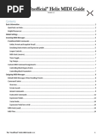 Helix MIDI Guide: Commands & Setup | PDF | Usb | Ios