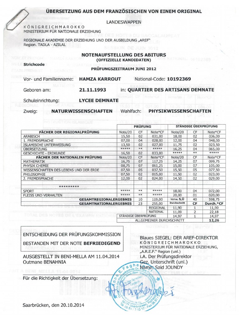 Noten Vom Abi PDF | PDF