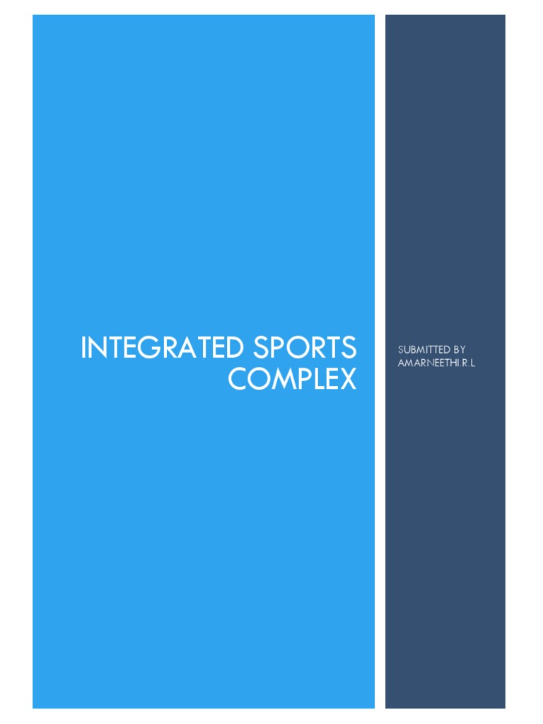 Tirupati Integrated Sports Complex Plan | PDF | Sports | Infrastructure
