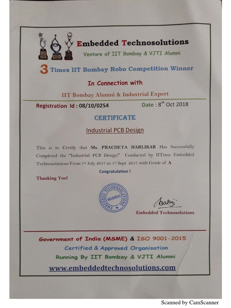 PCB Certificate | PDF | Evaluation | Business