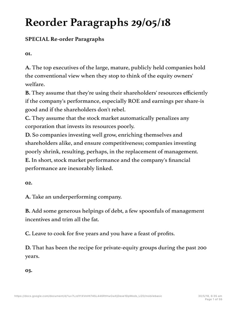 Reorder Paragraphs EXTRA PDF | PDF | Rayon | Jet Stream