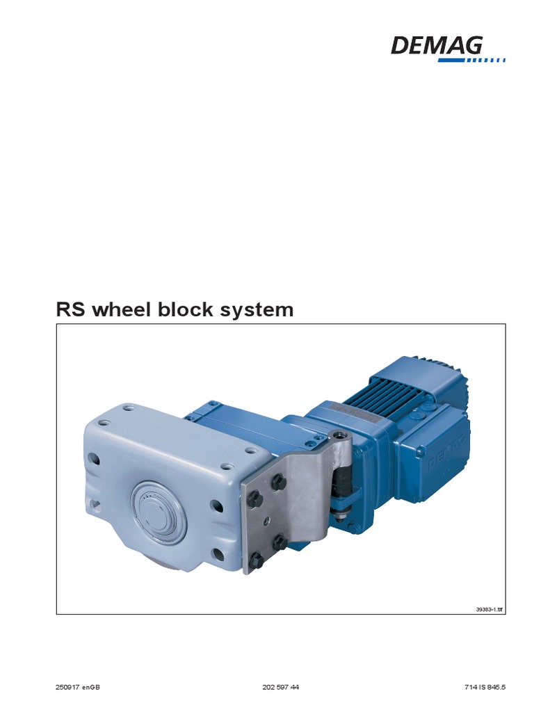 Demag | PDF | Bearing (Mechanical) | Transmission (Mechanics)