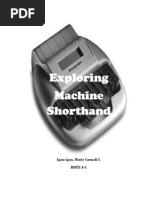 Module 1, Machine Shorthand | PDF | Shorthand | Computer Keyboard