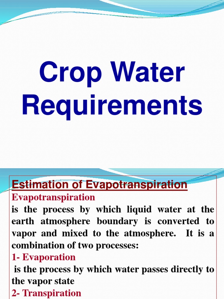 CH 27 - Culverts | PDF | Evapotranspiration | Crop Rotation