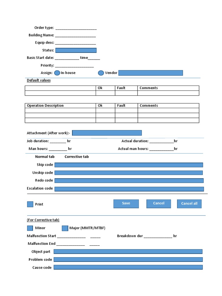 Save Cancel Cancel All | PDF