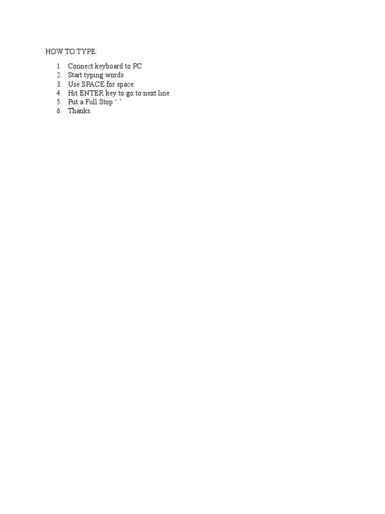 Simple Guide to Typing Basics | PDF | Language Arts & Discipline
