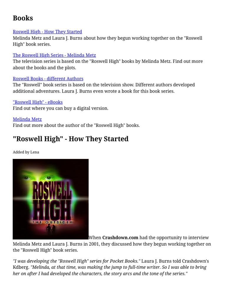 Roswell List of Books | PDF