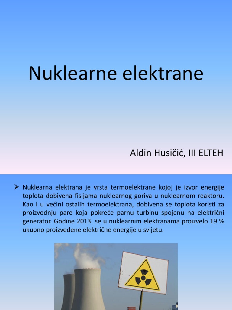 Nuklearne Elektrane | PDF