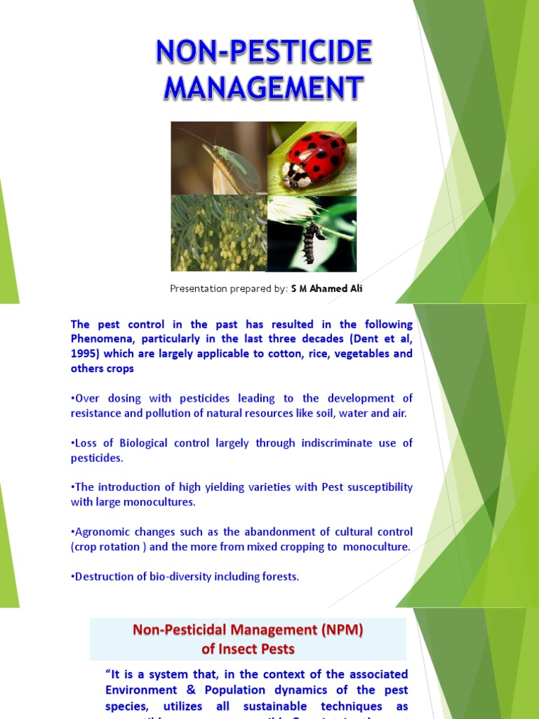 Non Pesticide Management | PDF | Lepidoptera | Pesticide