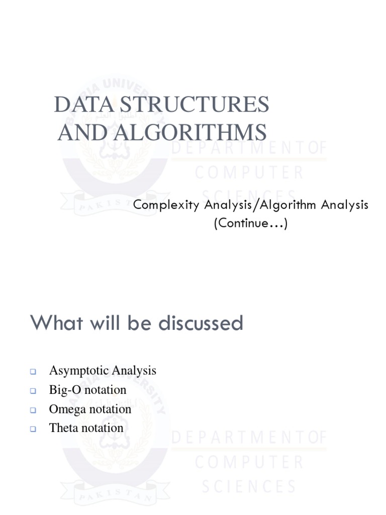 Lecture 02 Complexity Analysis Pdf Time Complexity Computational Complexity Theory