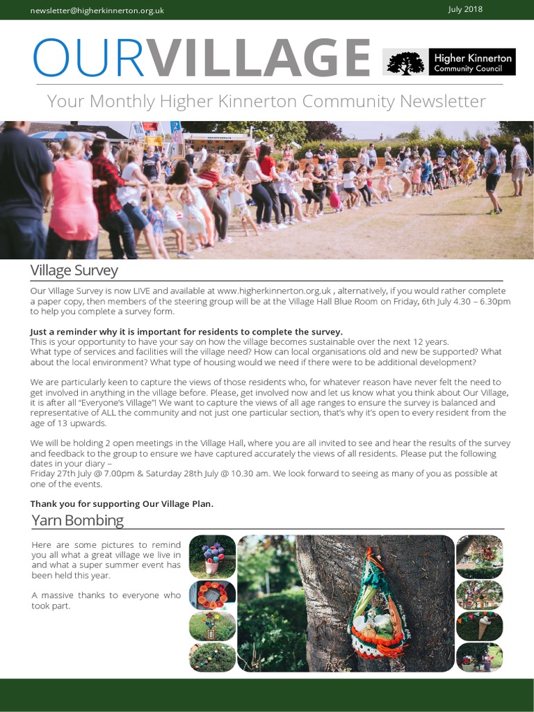Higher Kinnerton Newsletter 0718 | PDF | Leisure