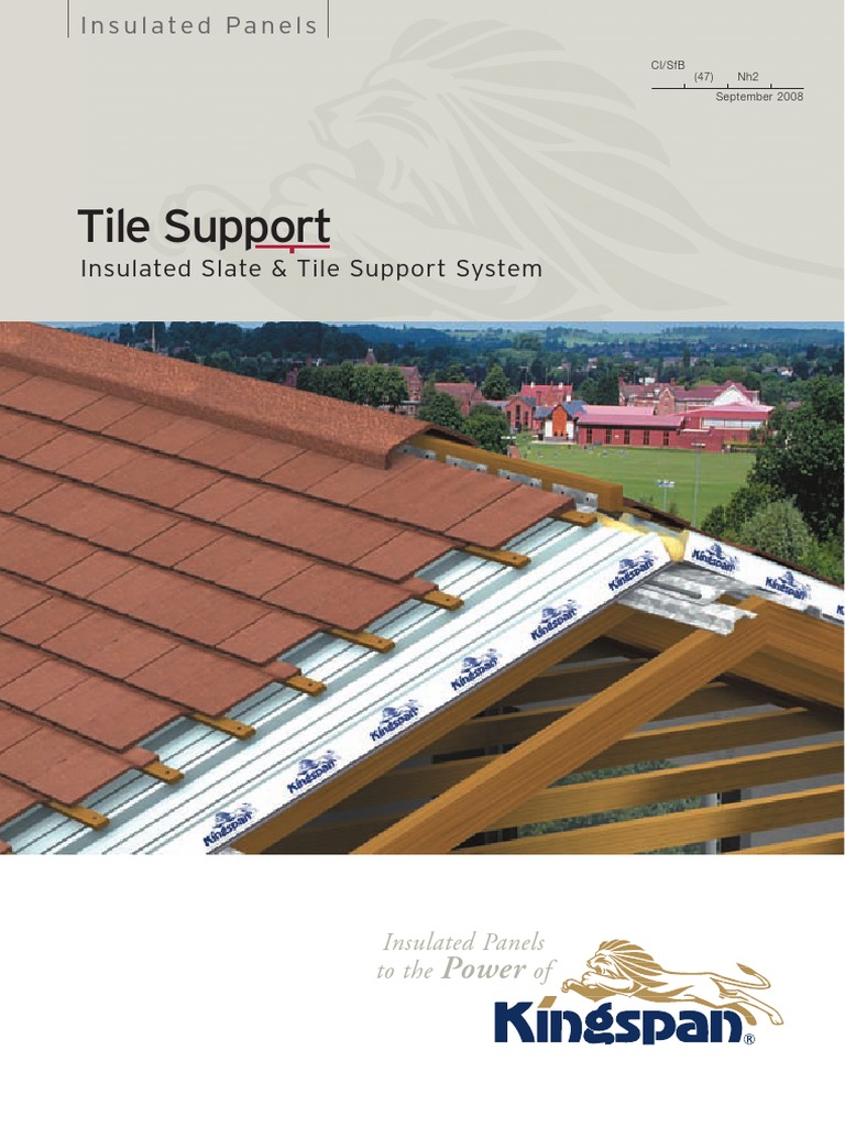 Kingspan Tile Support Sept 08 | PDF | Slate | Roof