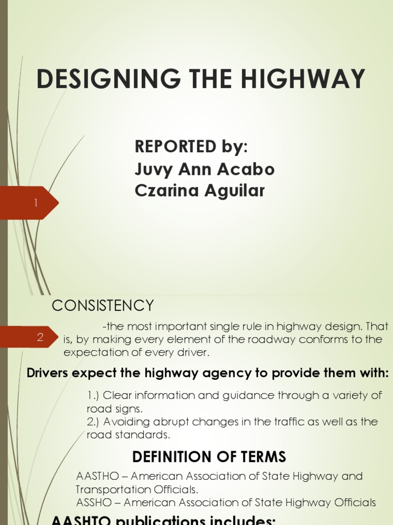 Designing The Highway | PDF | Controlled Access Highway | Traffic