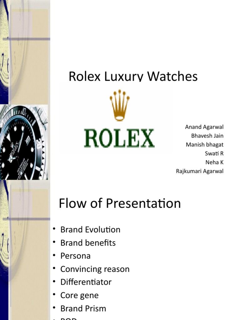Rolex Luxury Watches: Anand Agarwal Bhavesh Jain Manish Bhagat Swati R ...