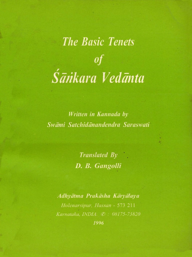 Basic Tenets of Sankara Vedanta | PDF