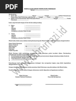 Format Hand Over Pekerjaan | PDF