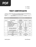 Polycab India Limited: Routine Test Certificate | PDF | Wire | Force