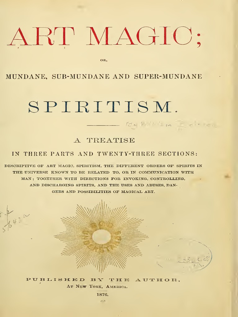 Emma Hardinge Britten - Art Magic | PDF | Soul | Matter