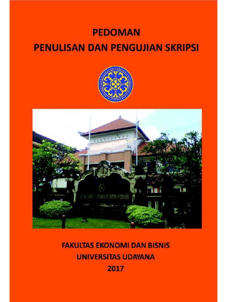 Panduan Up Skripsi Ekonomi Udayana | PDF