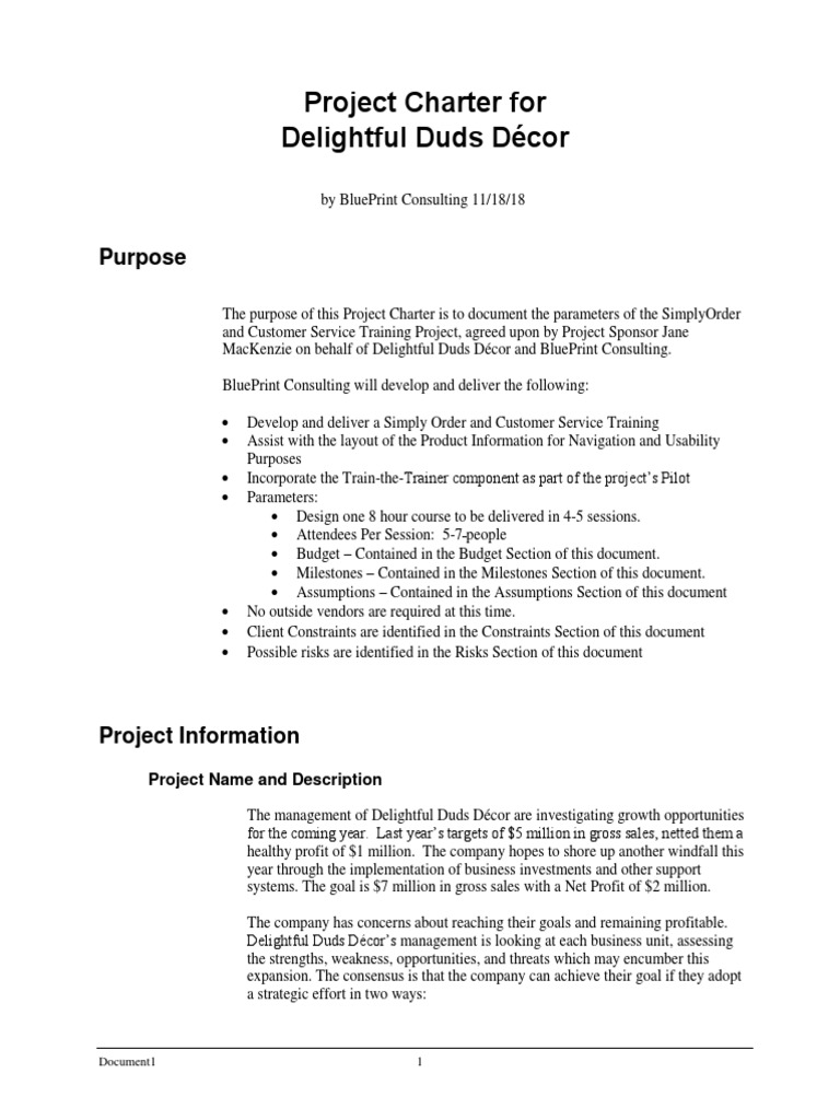 Mod4 Project Charter Team 1 | PDF | Usability | Instructional Design