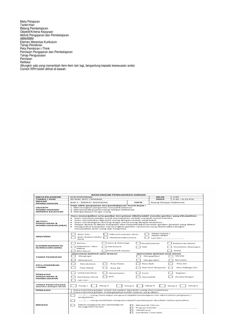 Contoh RPH Abad 21 | PDF