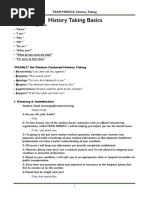 HISTORY TAKING Questions | PDF | Sexual Intercourse | Stroke