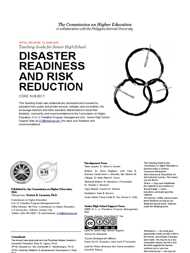 DRR Curriculum Guide for Senior High | PDF | Hazards | Disaster Risk ...