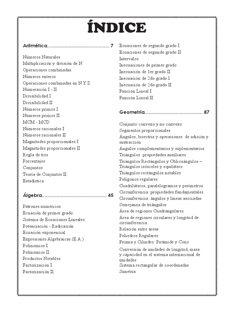 1º Tareas Mat Completo | PDF | Triángulo | Aritmética