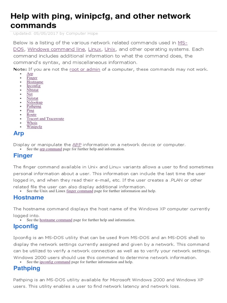Top 10 Basic Network Troubleshooting Tools | PDF | Cyberspace ...