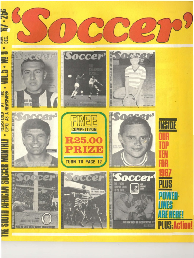 South African Soccer Monthly Dec 1967 | PDF | Arsenal F.C ...