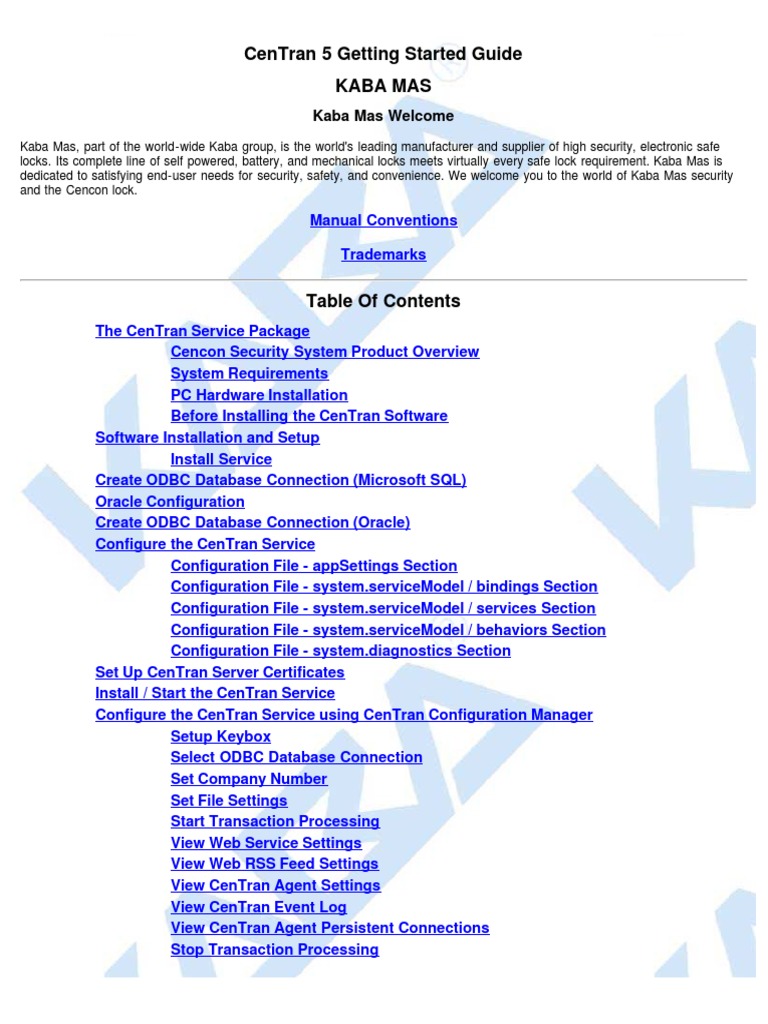 Centran Getting Started Guide PDF | PDF | Oracle Database | Databases