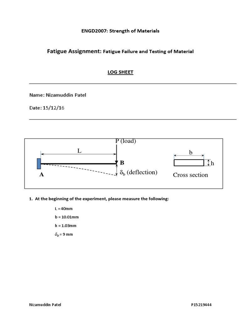 Fatigue Testing Report | Fatigue (Material) | Fracture