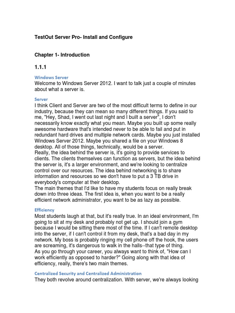 Every Windows Server Labsim Lesson | PDF | Windows Server 2008 | Group ...
