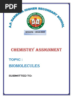 Chemistry Project (Biomolecules) . | PDF | Carbohydrates | Biomolecules