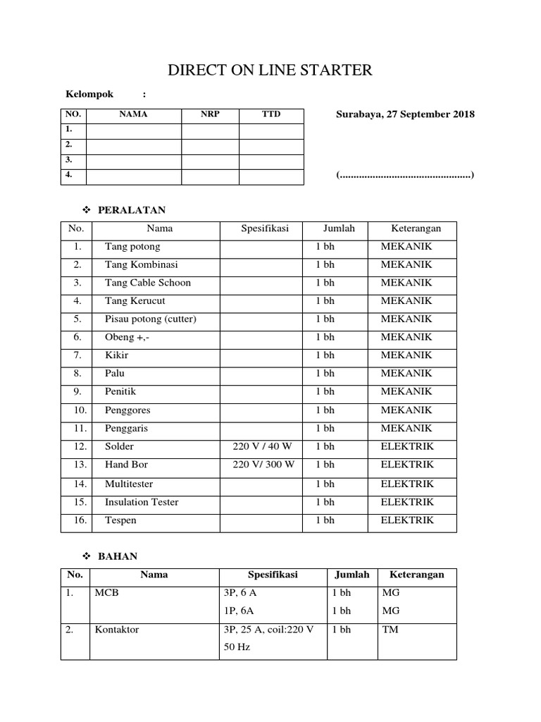 Direct On Line Starter | PDF