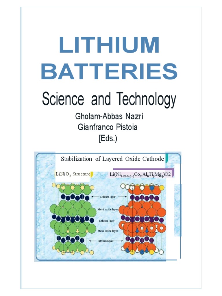 Lithium Batteries Science and Technology | PDF | Lithium Ion Battery ...